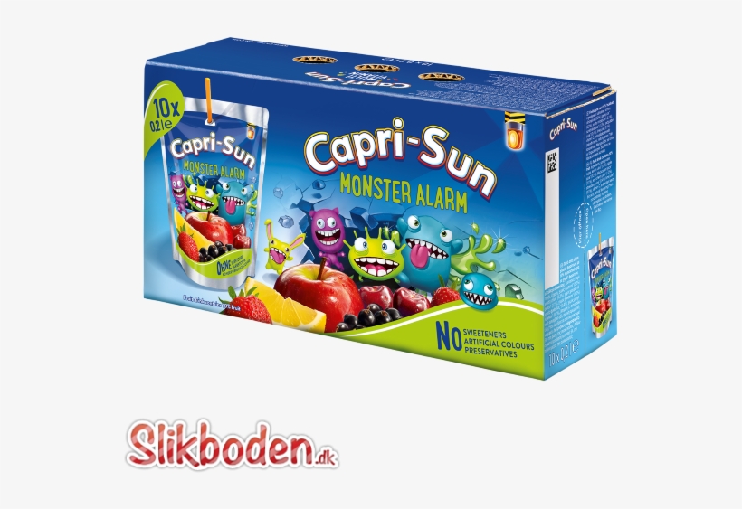 Capri-sun Monster Alarm 20cl 1 X 10 Stk - Capri Sun Transparent PNG ...