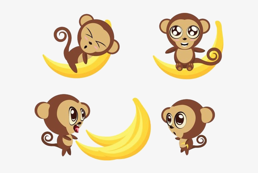 Free Clipart Monkey Banana