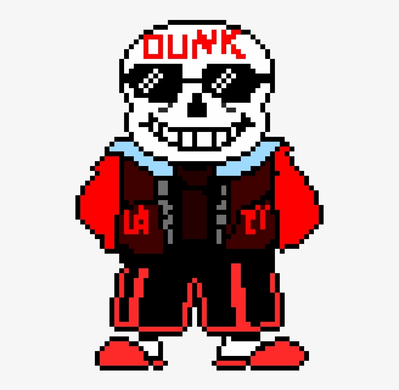 Dunk - Undertale Pixel Arte Sans Transparent PNG - 550x730 - Free ...