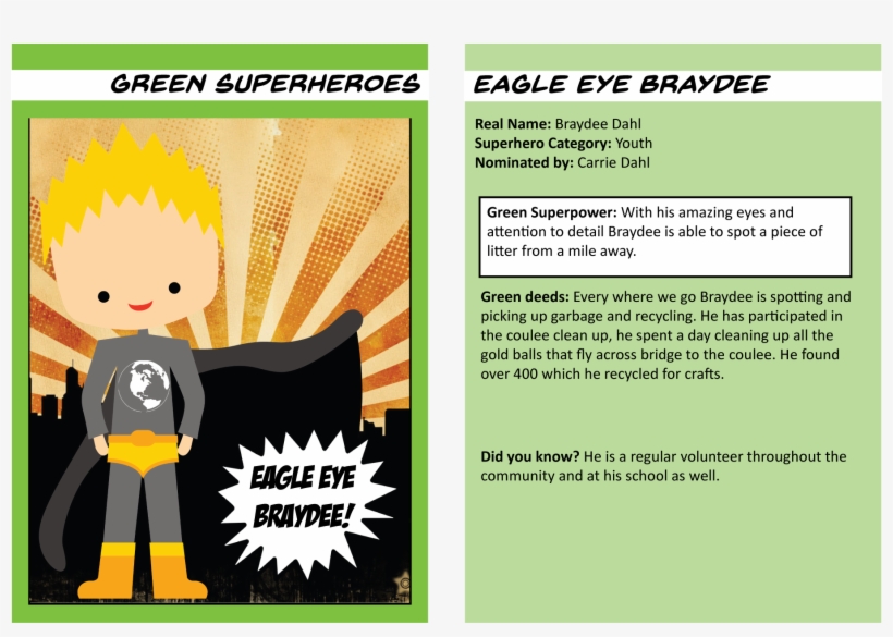 Superhero Trading Cards Braydee - Super Hero Trading Card Transparent ...