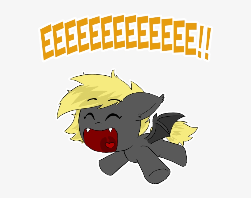 Sanyo2100, Bat Pony, Cute, Eeee, Exclamation Point, - Cartoon ...