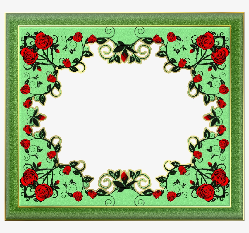 Marcos Rosas Rojas - Marco De Rosas Rojas Transparent PNG - 790x690 ...