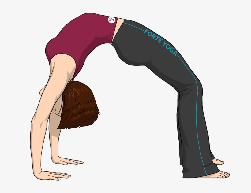Download Upward Bow Yoga Pose Or Wheel Pose - Stretching - HD ...