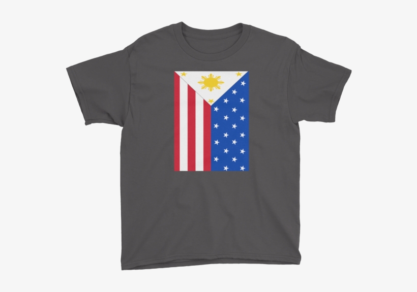Fil Am Flag Youth Short Sleeve T Shirt - Leap Year Birthday Transparent ...