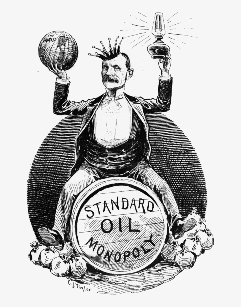 Standard Oil Snake - Rockefeller Oil Monopoly Transparent PNG - 643x966 ...