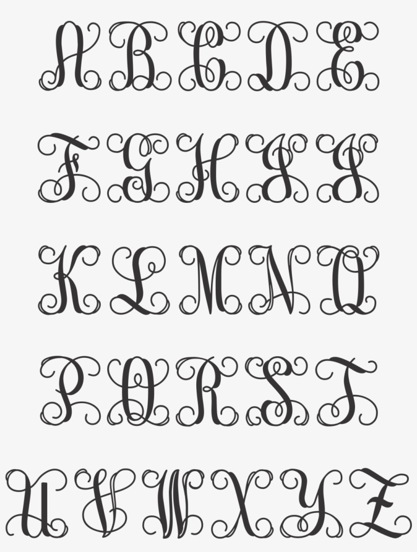 Wooden Initials Letters - Monogram Letters Png Transparent PNG ...