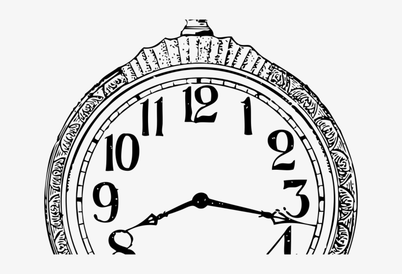 Download Watch Clipart Vintage Clock - Pocket Watch Drawing - HD ...