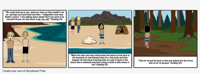 Chapter 2 Lotf Continued - Cartoon Transparent PNG - 1164x385 - Free ...