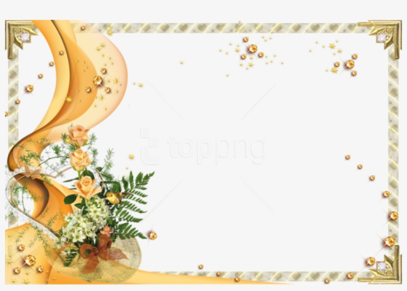 Free Png Best Stock Photos Transparent Gold Frame With - Invitation ...