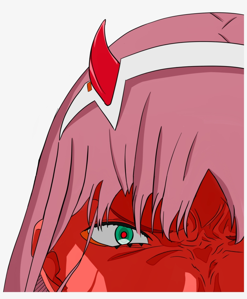 Darlinginthefranxx - Angry Zero Two Art Transparent PNG - 2346x2801 ...