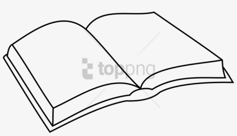 Free Png Download Book Outline Png Images Background - Simple Open Book ...