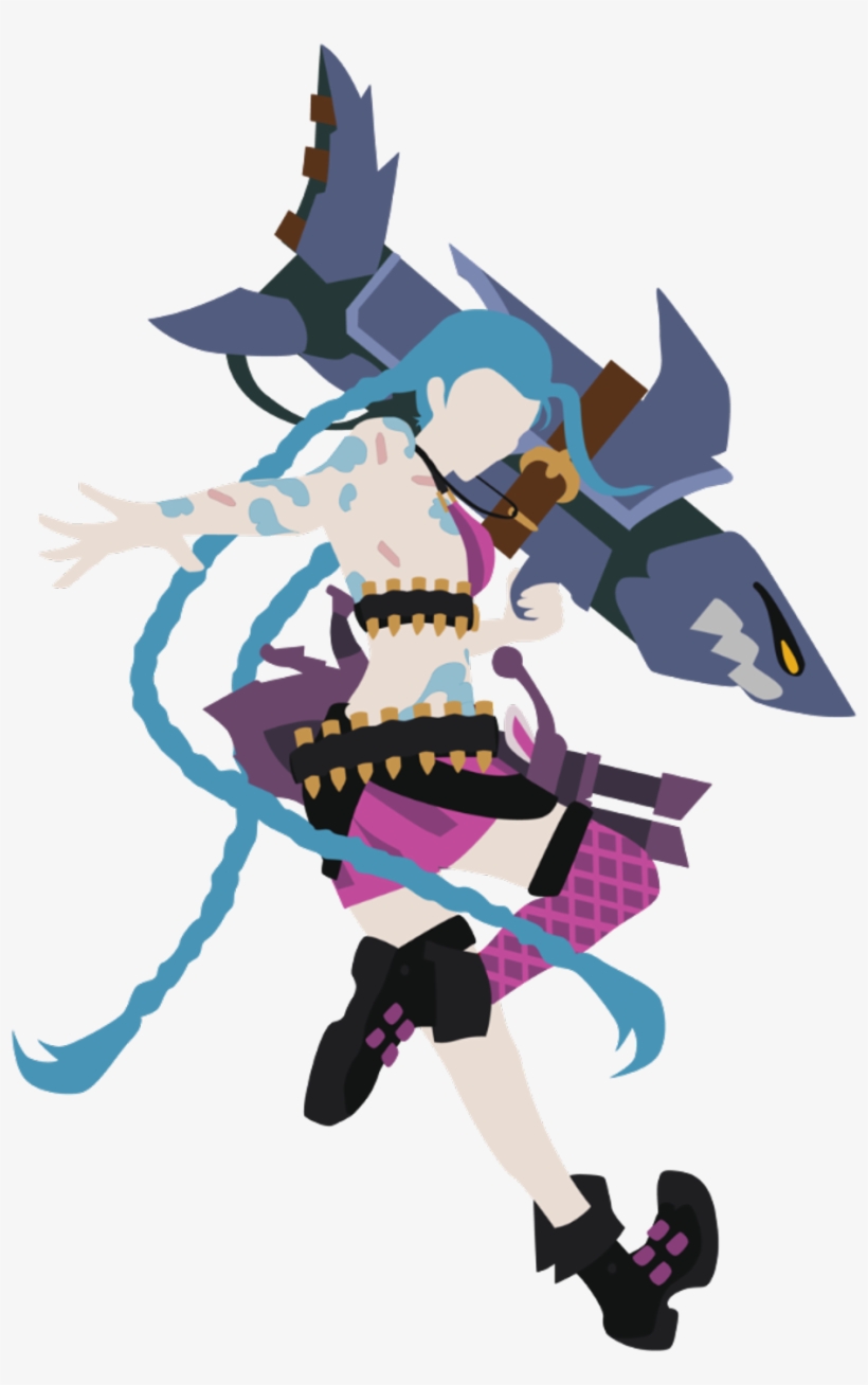 Jinx Sticker - Jinx Lol Png Transparent PNG - 1024x1463 - Free Download ...