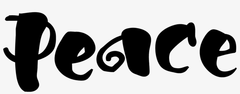 #f 29 Peace - Peace Word Transparent Transparent PNG - 1434x526 - Free ...
