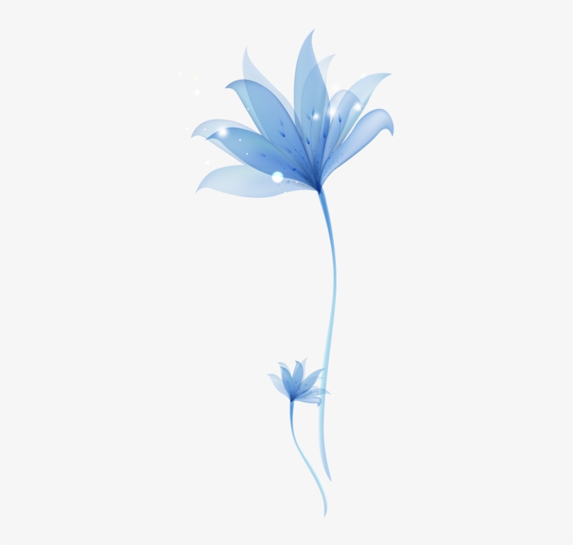 Download Decorative Blue Flower Png Transparent Ornament-0 ...