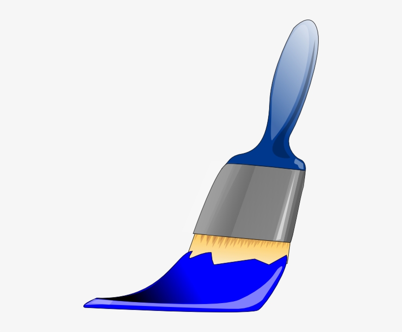 Blue Paint Brush Clipart Transparent PNG - 480x597 - Free Download on ...