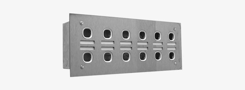 Labelled Switch Plate, 12 Gan - Grid Switch 12 Gang Clipsal Transparent ...