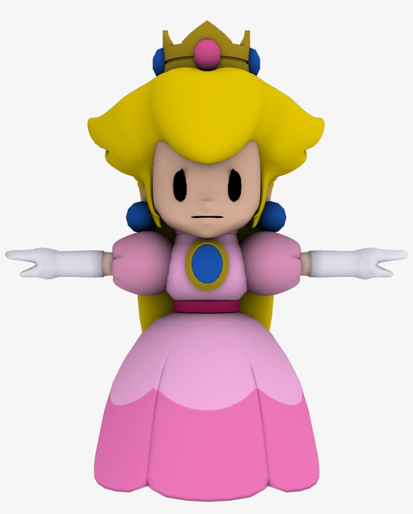 Paper Princess Peach Wip 2 With Texture By Luigimariogmod-d4m7aze ...