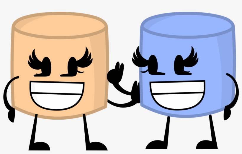 Blue Marshmallow And Chocolate Marshmallow - Bfdi Blue Marshmallow Png ...