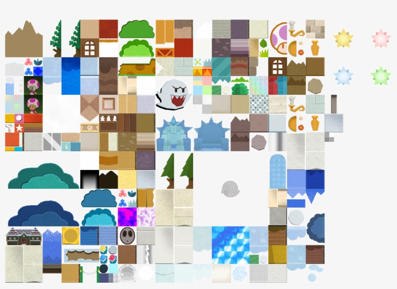 Download Previous Texture - Paper Mario Sticker Star World Map - HD ...