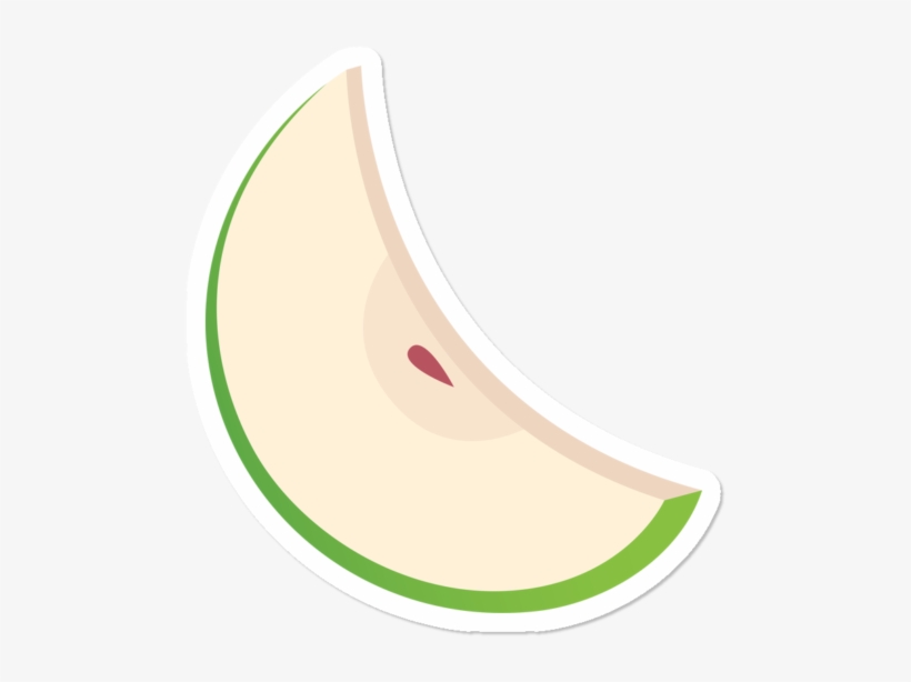 Apple Slice Icon Sticker - Apple Slice Transparent PNG - 650x650 - Free ...