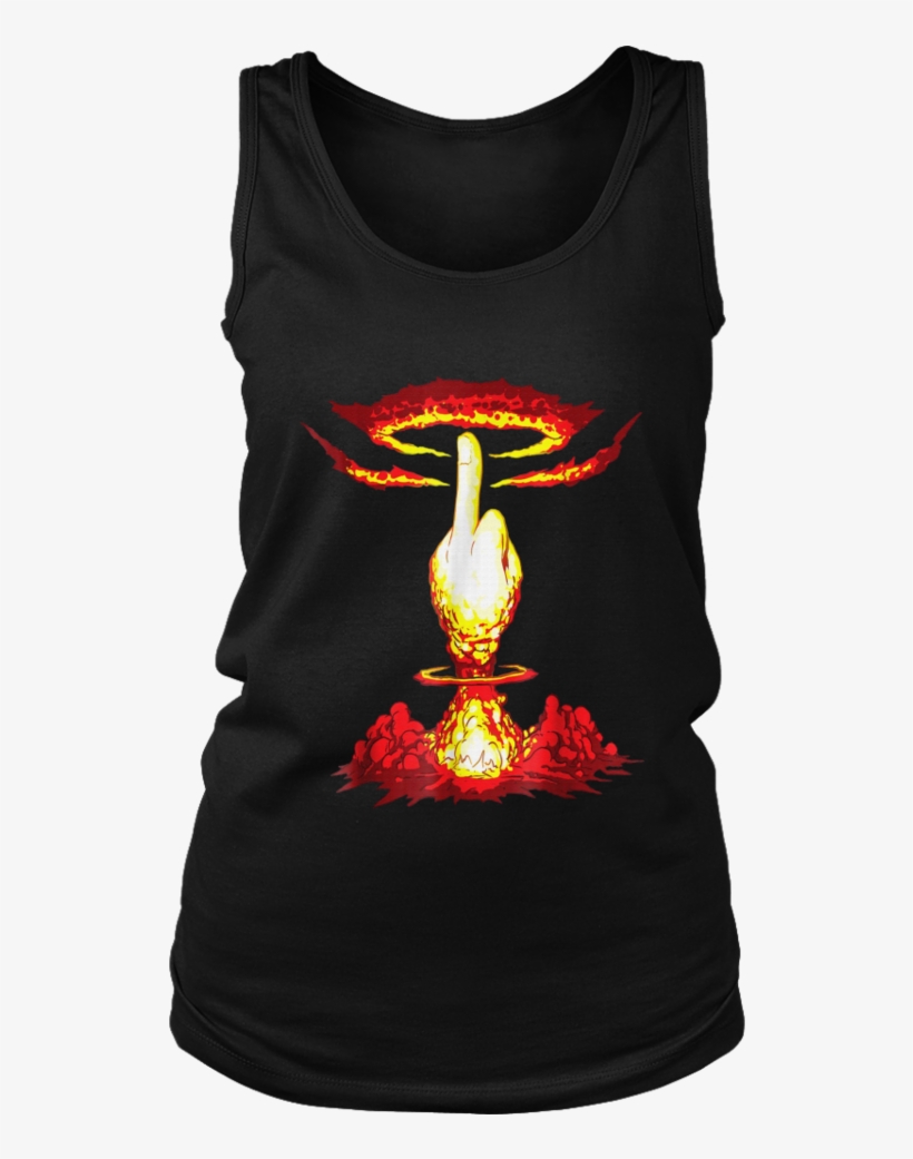 Nuclear Explosion F Bomb Middle Finger T Shirt - Shirt Transparent PNG ...