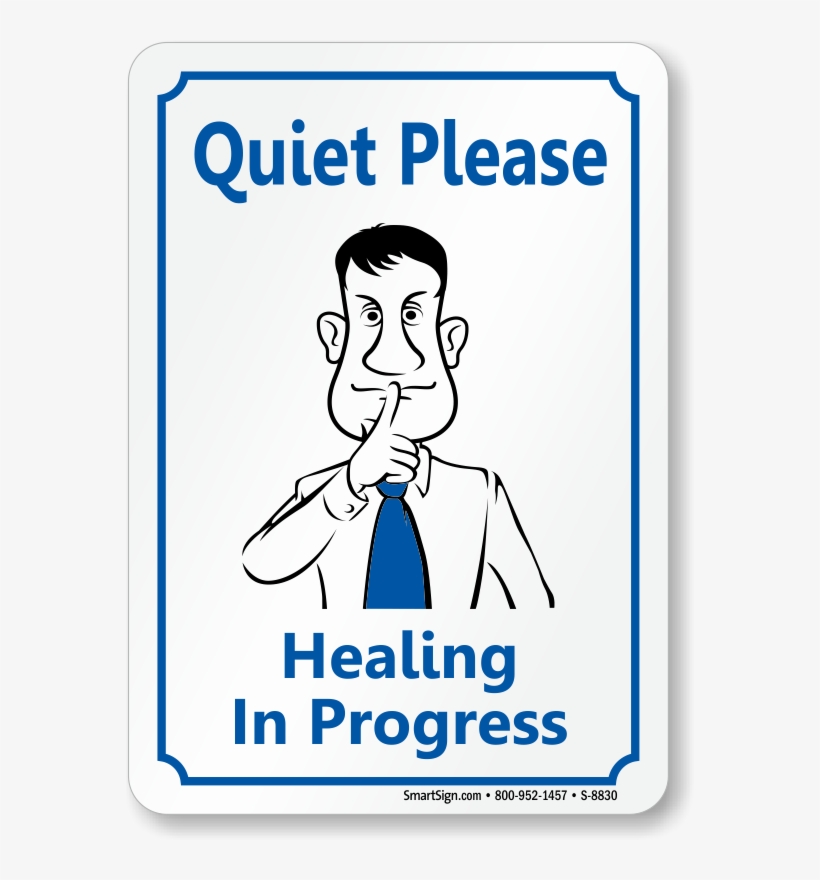 Quiet Please Library Sign