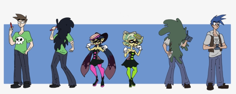 Splatoon Squid Sisters Humans Inklings Da Fuze Png - Splatoon Squid ...