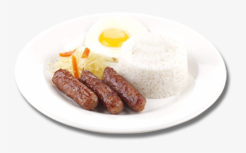 Longganisa, Rice And Sunny Side Up Egg - ข้าว หมู กระเทียม Png ...
