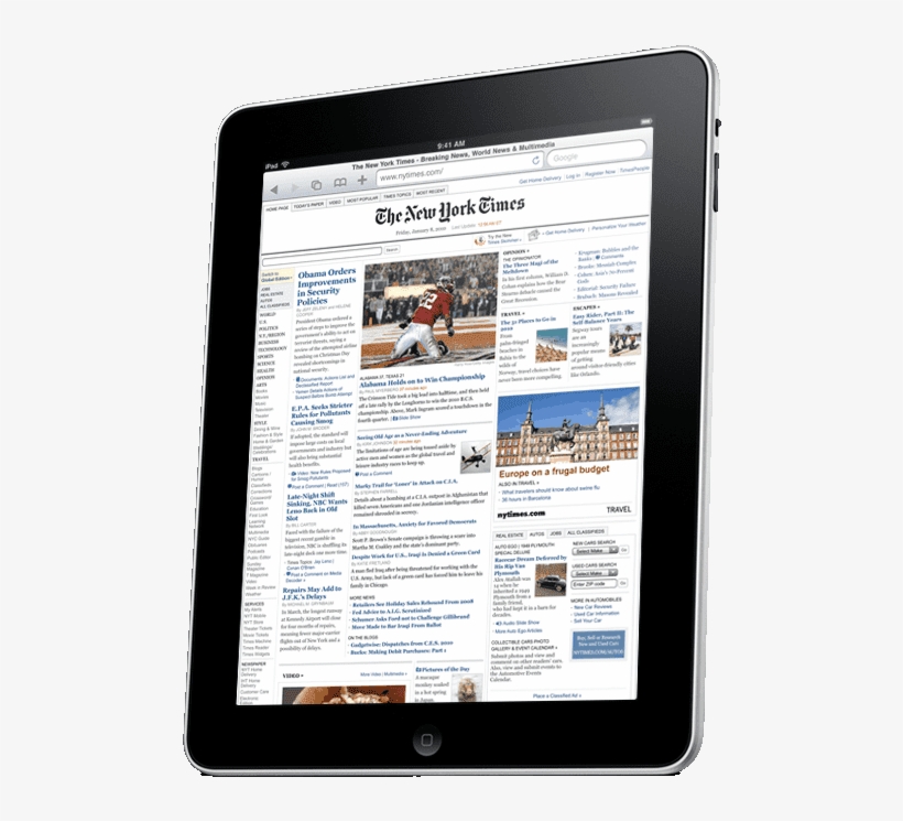 Ipad New York Times Transparent PNG - 570x690 - Free Download on NicePNG