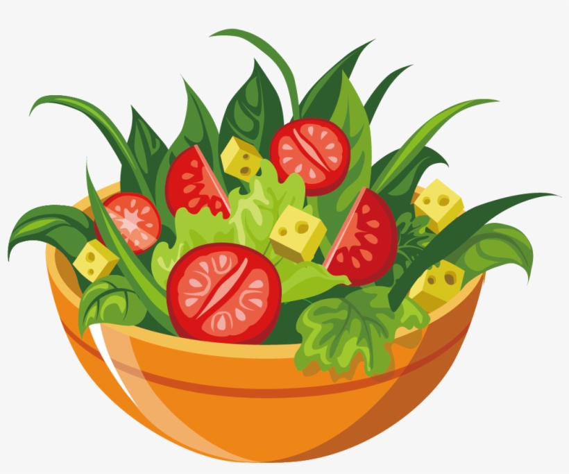 Download Vegetables Clipart Salad Vegetable - Salad Free Vector Png ...