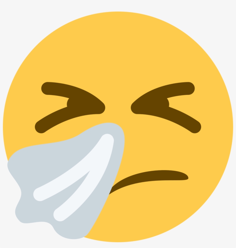 Emoji Sick Clip Art - Sneeze Face Emoji Transparent PNG - 1024x1024 ...