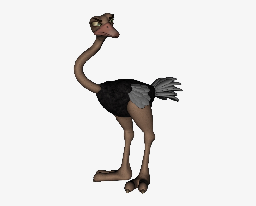 Cartoon Ostrich 4 Height= - Ostrich Transparent PNG - 600x600 - Free ...