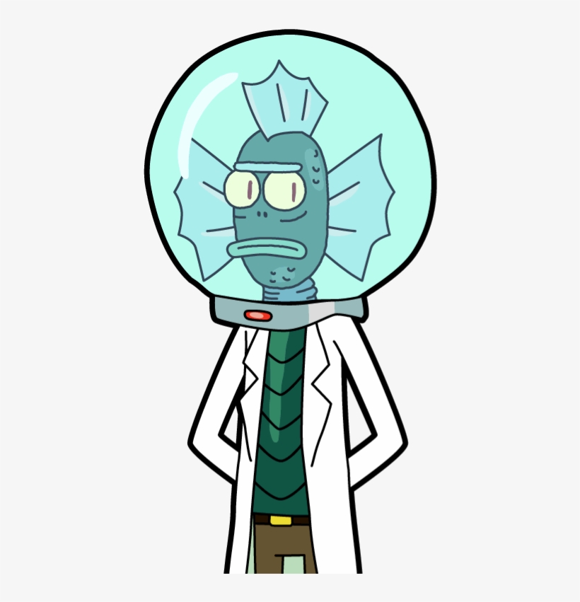 Aqua Rick - Rick And Morty Fish Transparent PNG - 453x800 - Free ...