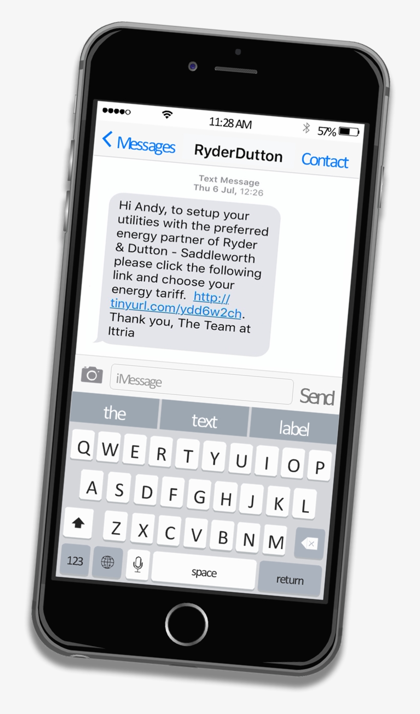 Example Of Text Message - Mobile Device Transparent PNG - 855x1474 ...