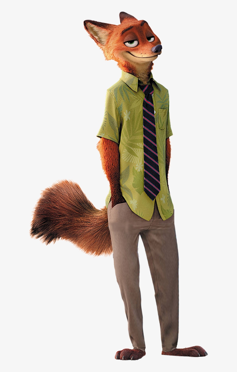 This Is Nick As A Maned Wolf - Zootropolis Characters Transparent PNG ...