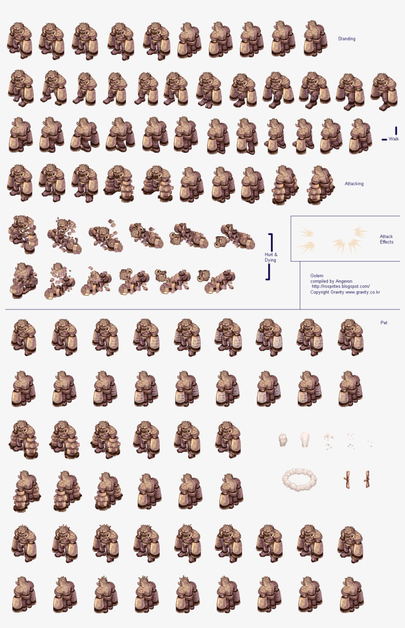 Download Sprite Sheet Monster Png - Monster Sprite Sheet - HD ...