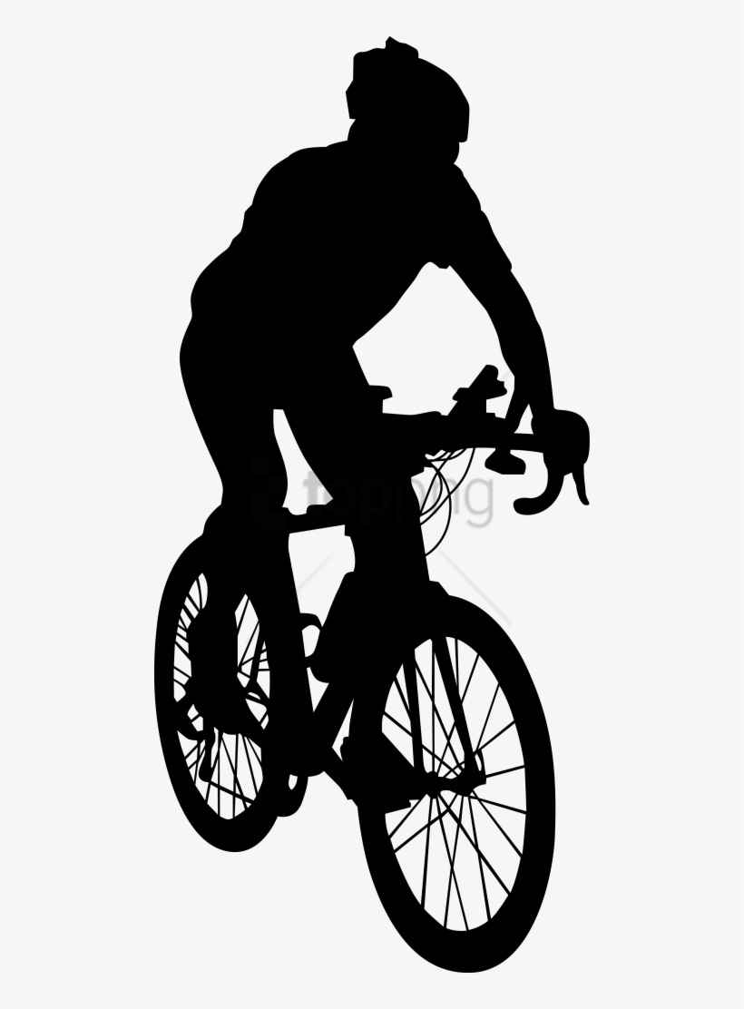 Free Png Riding Bike Silhouette Png Image With Transparent - Cyclist ...