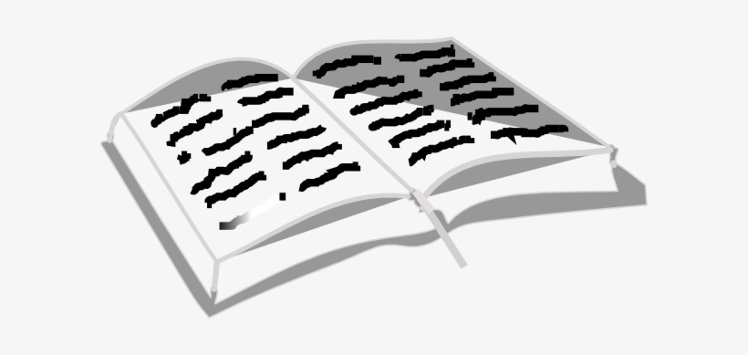 Open Bible With Scriptures Clip Art - Open Bible Clip Art Transparent ...