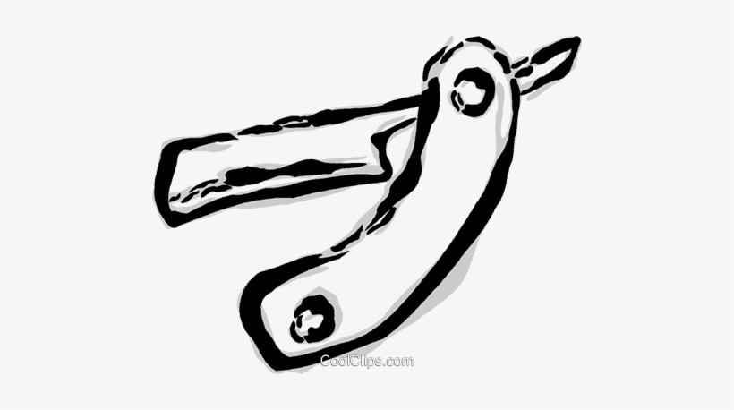 Straight Razor Royalty Free Vector Clip Art Illustration - Illustration ...