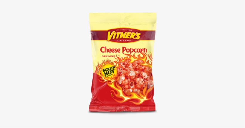 Sizzlin' Hot Cheese Popcorn - Crunchy Cheese Curls Transparent PNG ...