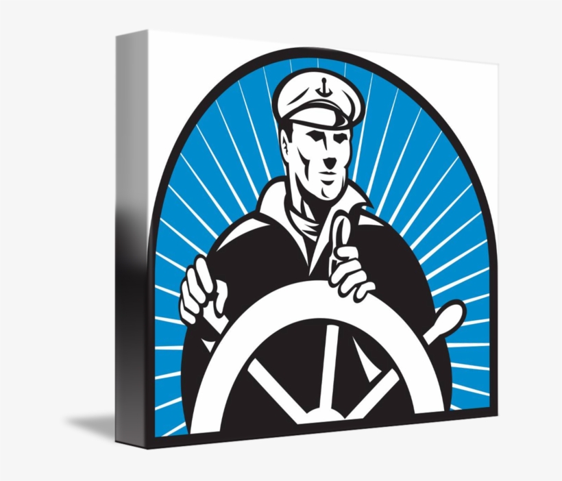 Clipart Free Stock Ship Helmsman Wheel By Aloysius - Captain ...
