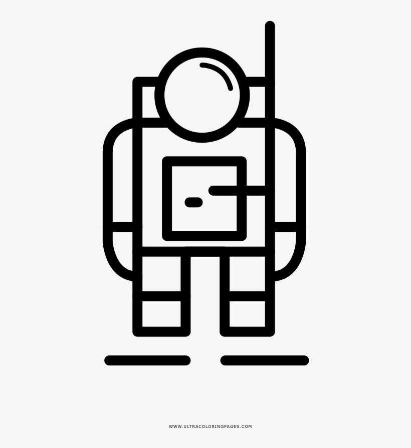 Spaceman Coloring Page Transparent PNG - 1000x1000 - Free Download on ...