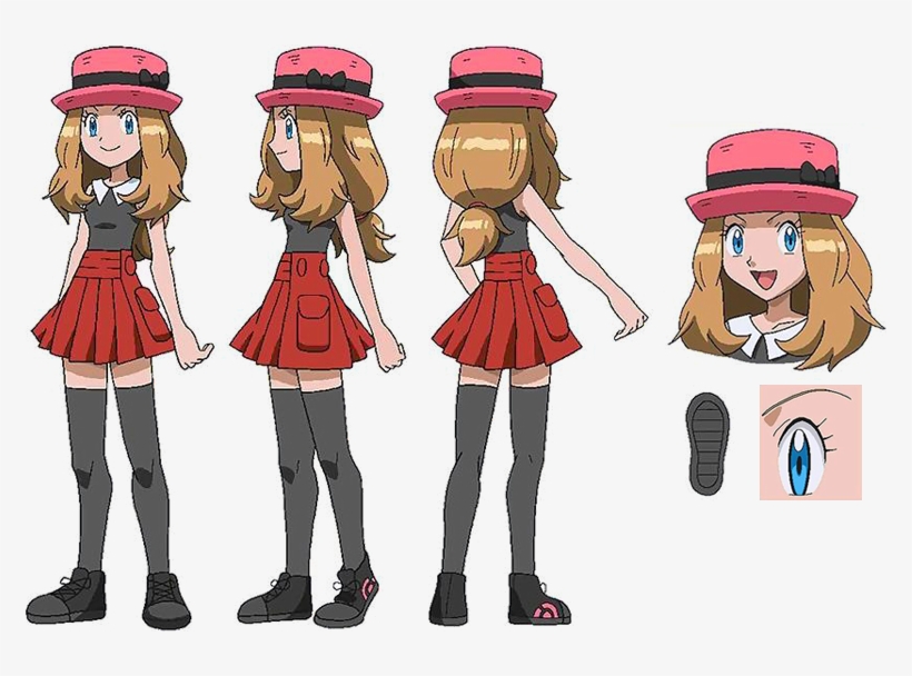 Pokemon Serena Short Hair Png Transparent PNG - 774x528 - Free Download ...