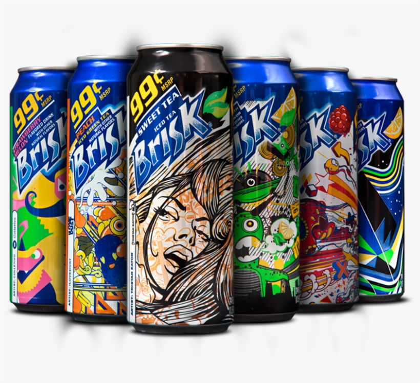 Lipton Brisk Artist Cans Lipton, Tea Packaging, Branding - Carbonated ...