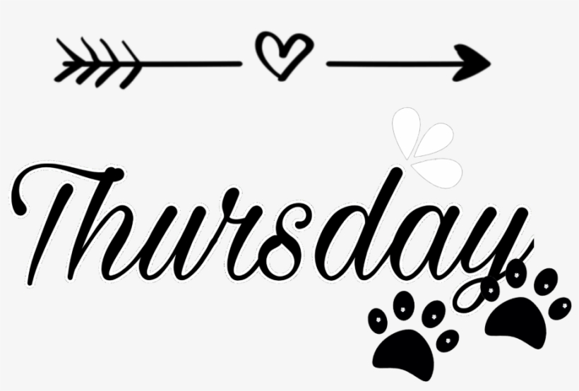 Thursday - Calligraphy Transparent PNG - 1024x1024 - Free Download on ...