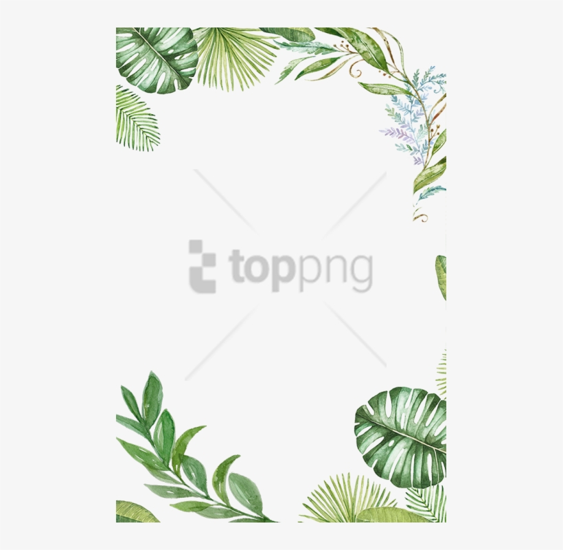 Free Png Tropical Leaves Frame Png Image With Transparent - Tropical ...