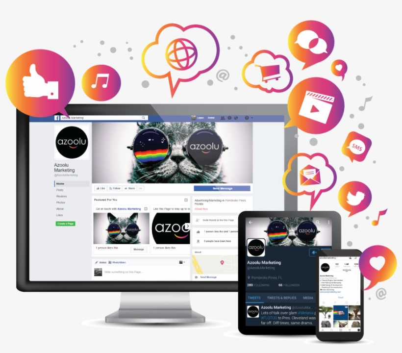 Social Media Agency Logo Transparent PNG - 1200x858 - Free Download on ...