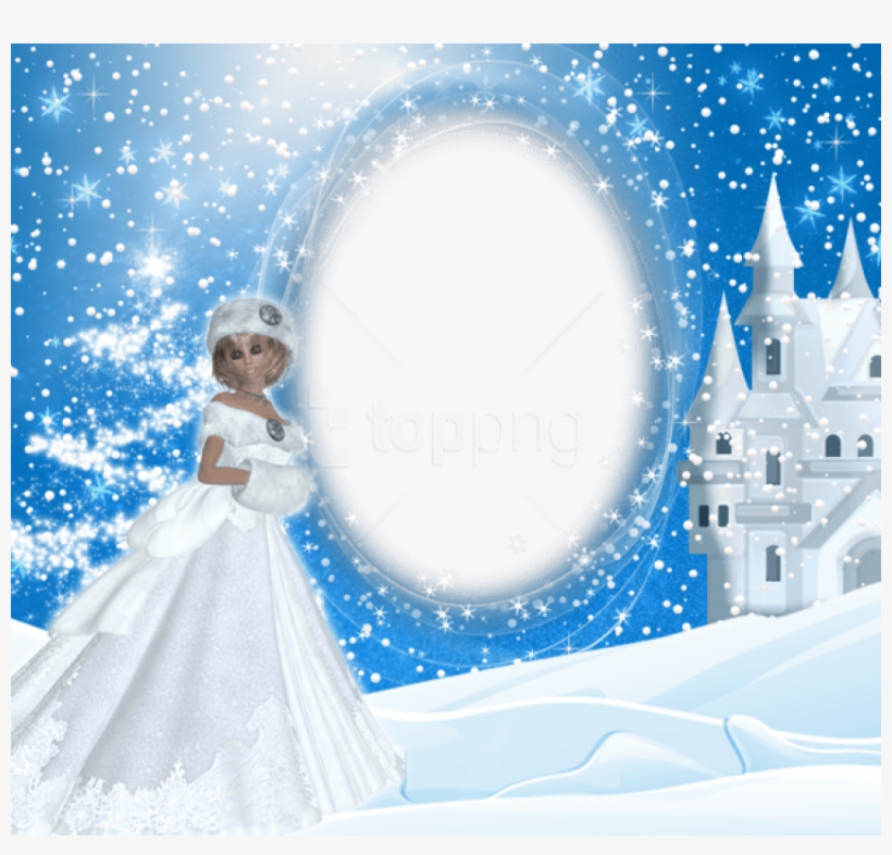Free Png Winter Snow Lady Png Frame Background Best - Winter Photo ...