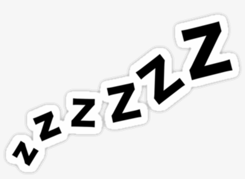 #sleeping #sleep #zzz #zs - Sleeping Silhouette Transparent PNG ...