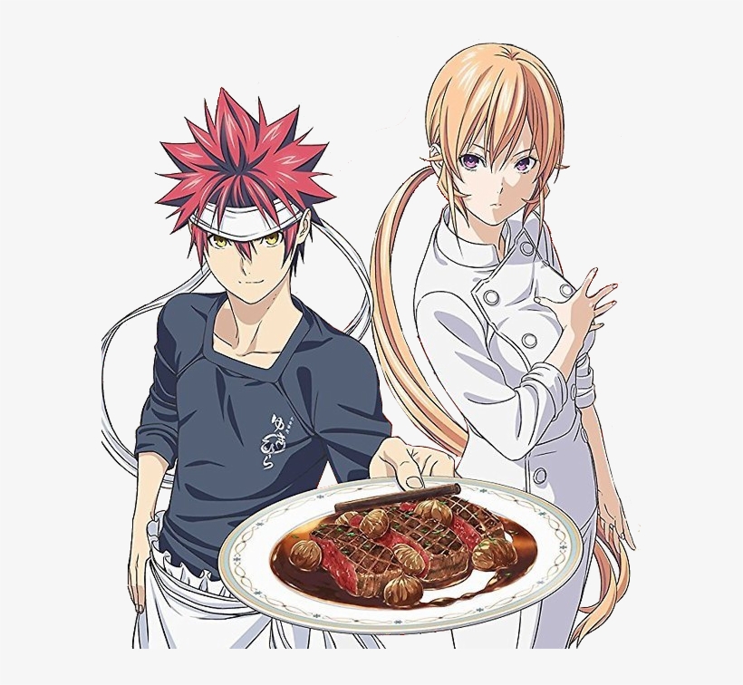 Soma And Erina - Shokugeki No Soma Season 3 Ost Transparent PNG ...
